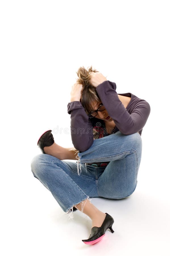 Hiding from problems stock photo. Image of hiding, tangled - 1661812