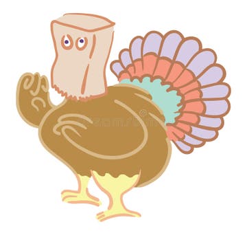 Hiding turkey stock vector. Illustration of dinner, fall - 10854271