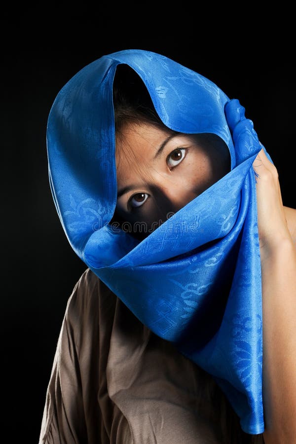 Hiding from view stock photo. Image of black, color, blue - 11074350