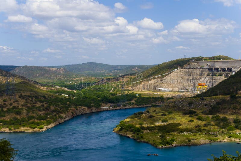 Huge Man Made River Under Construction Bridge of Magat Hydro Electric ...