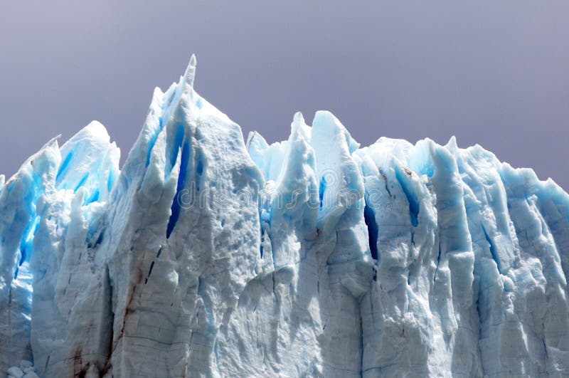 Hielo Azul Perito Glaciar Moreno En Patagonia Imagen de archivo ...