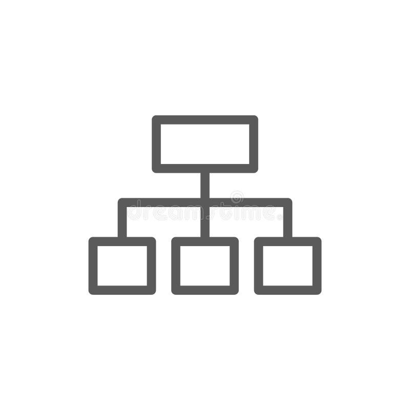 Hierarchical Graph Structure Line Icon. Stock Vector - Illustration of ... Hierarchical Graph Structure Line Icon. Stock Vector - Illustration of ...