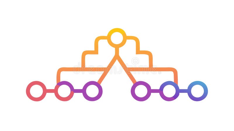 Hierarchical Network Diagram, Organizational Structure Data, Vector Design Generative AI Stock ...