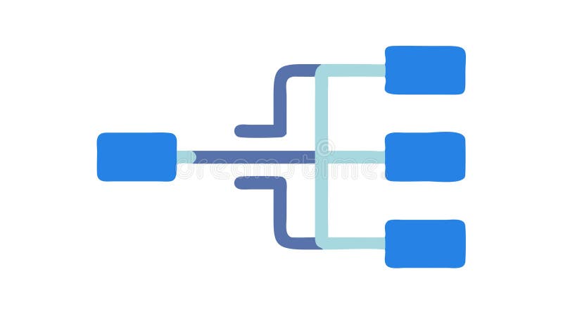 Hierarchical Structure or Flowchart Icon - Organization Strategy, Vector Design Generative AI ...