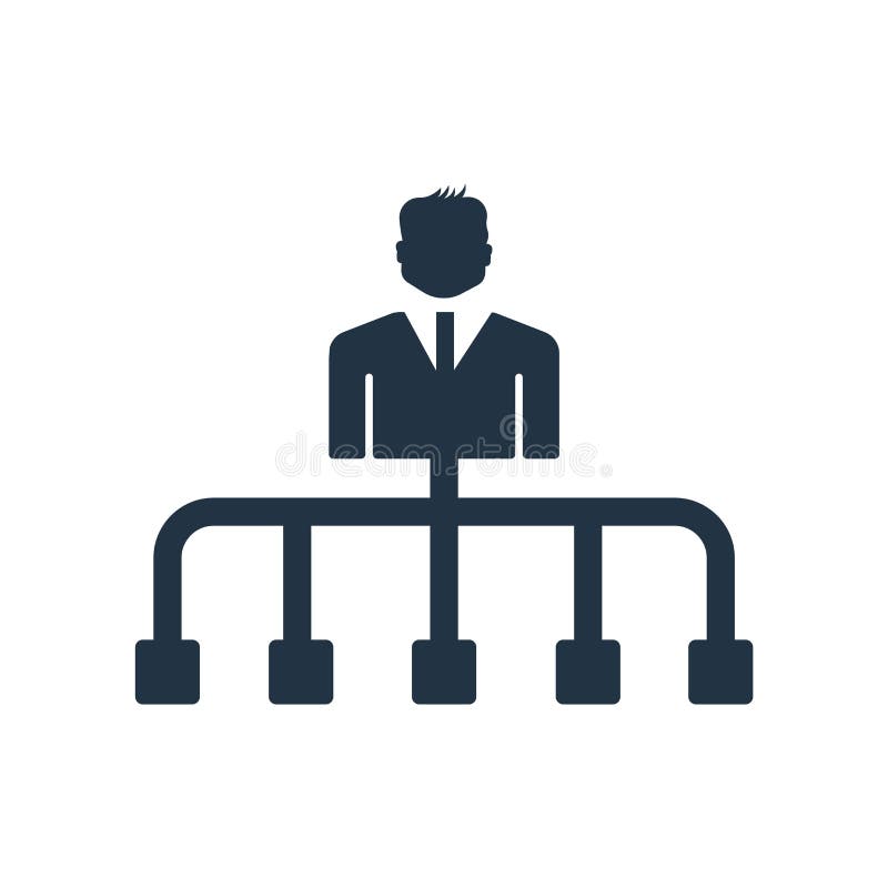 Hierarchical Structure Icon Vector Isolated on White Background Stock ... Hierarchical Structure Icon Vector Isolated on White Background Stock ...