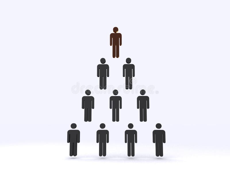 Social hierarchy. stock illustration. Illustration of leading - 28604235