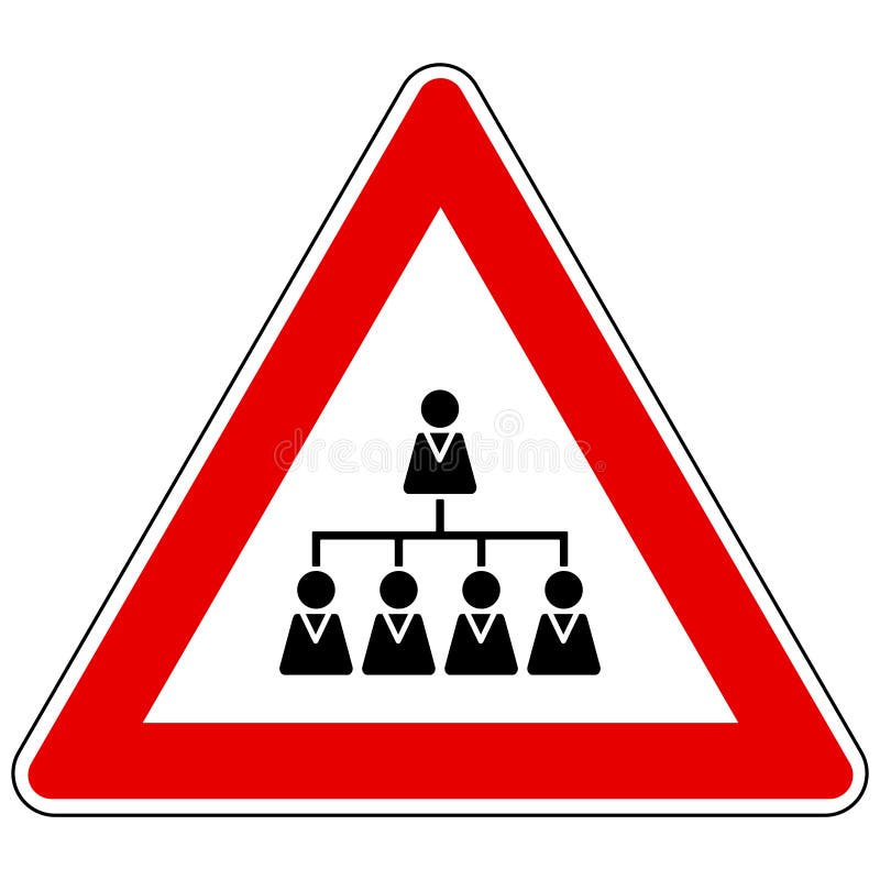 Hierarchy and Attention Sign Stock Vector - Illustration of black ...