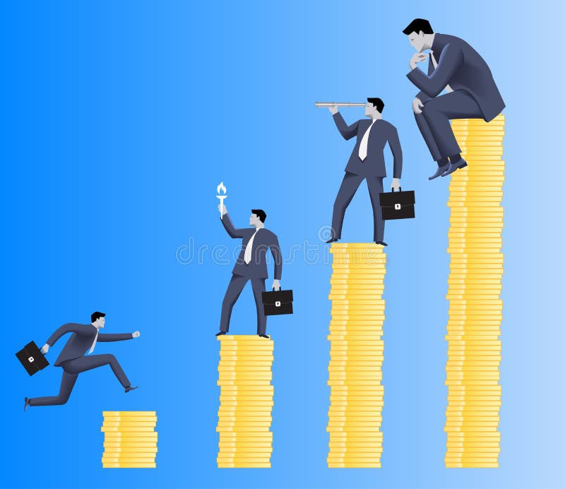 Global Dominance Business Concept Stock Illustration - Illustration of ...