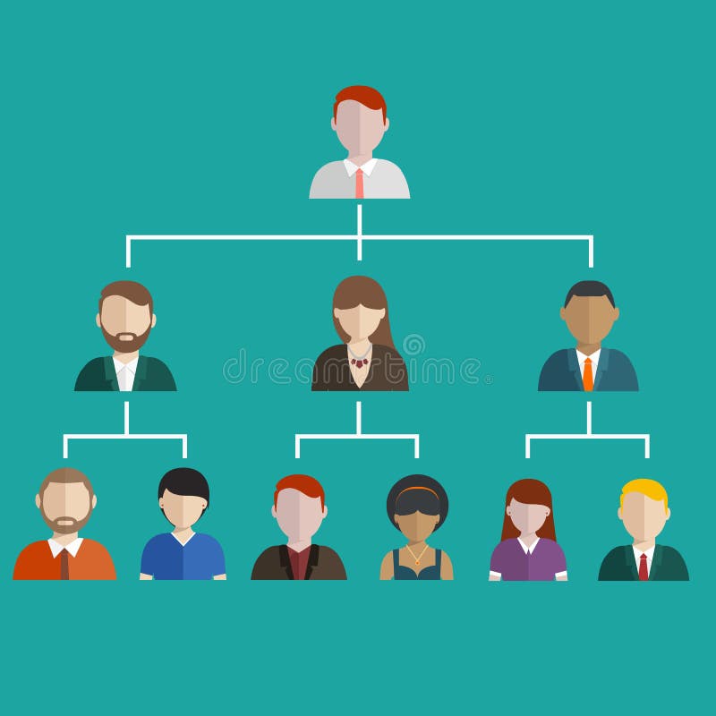 Hierarchy in Company, Organization Chart Tree Stock Vector ... Hierarchy in Company, Organization Chart Tree Stock Vector ...