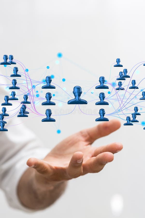 Hierarchy Connection Team Group 3d Stock Photo - Image of group ...