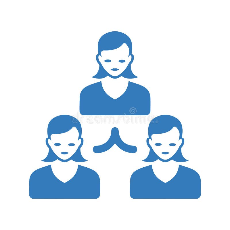 Hierarchy, Organization, Structure Blue Icon Stock Vector ...