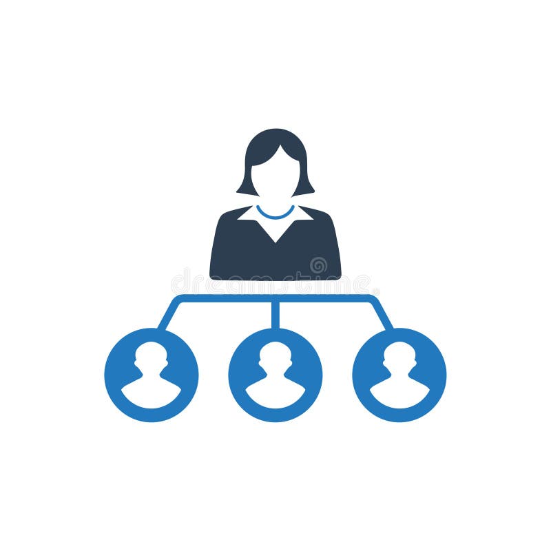 Hierarchy, Employee Management Icon Stock Vector - Illustration of ...
