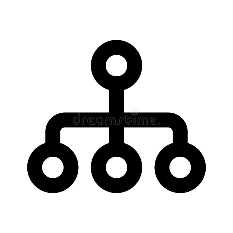 Hierarchy Icon Design, Flowchart Vector, Workflow Icon Stock Vector ...