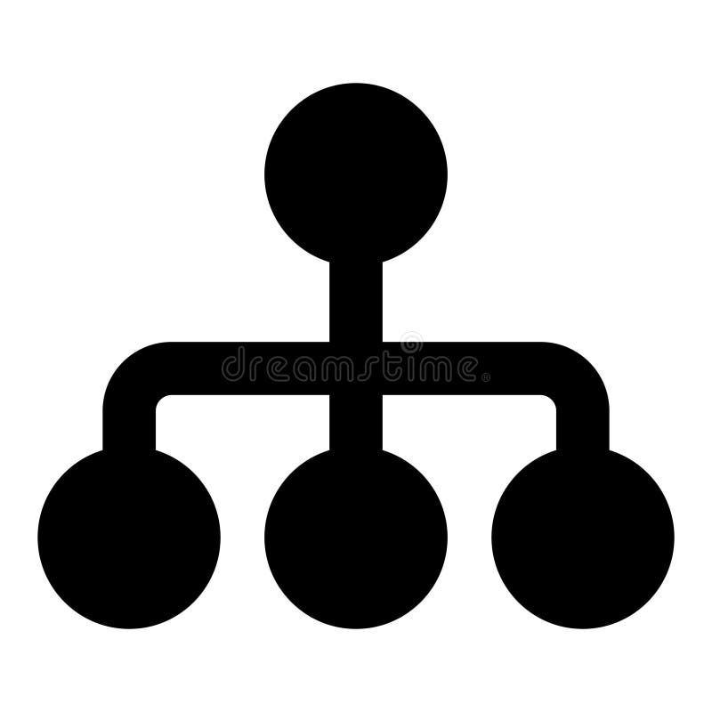 Hierarchy Icon Design, Flowchart Vector, Workflow Icon Stock Vector ...