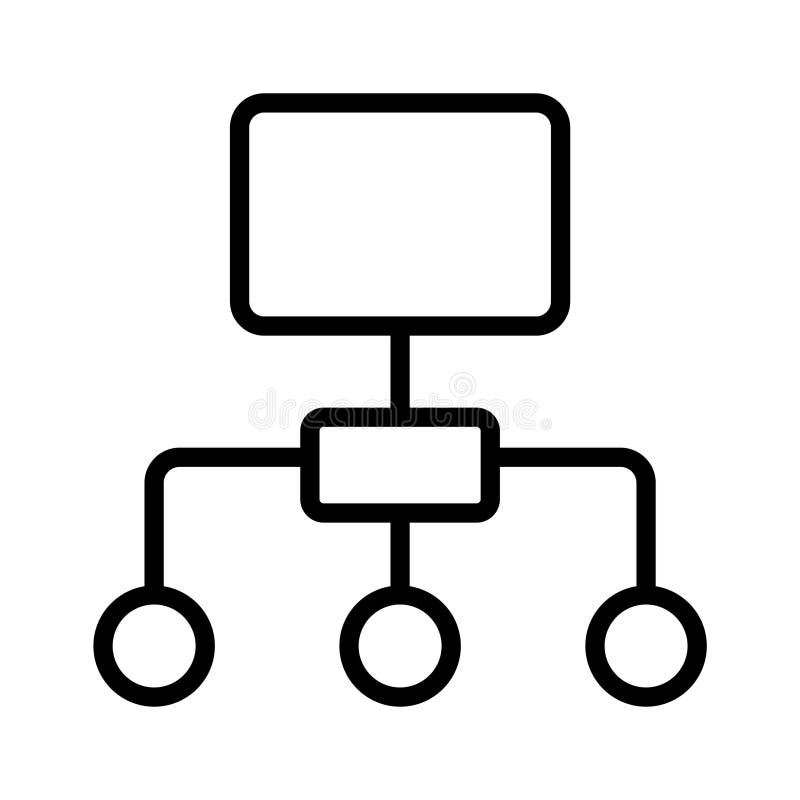 Hierarchy Icon Design, Flowchart Vector, Workflow Icon Stock Vector - Illustration of vector ...