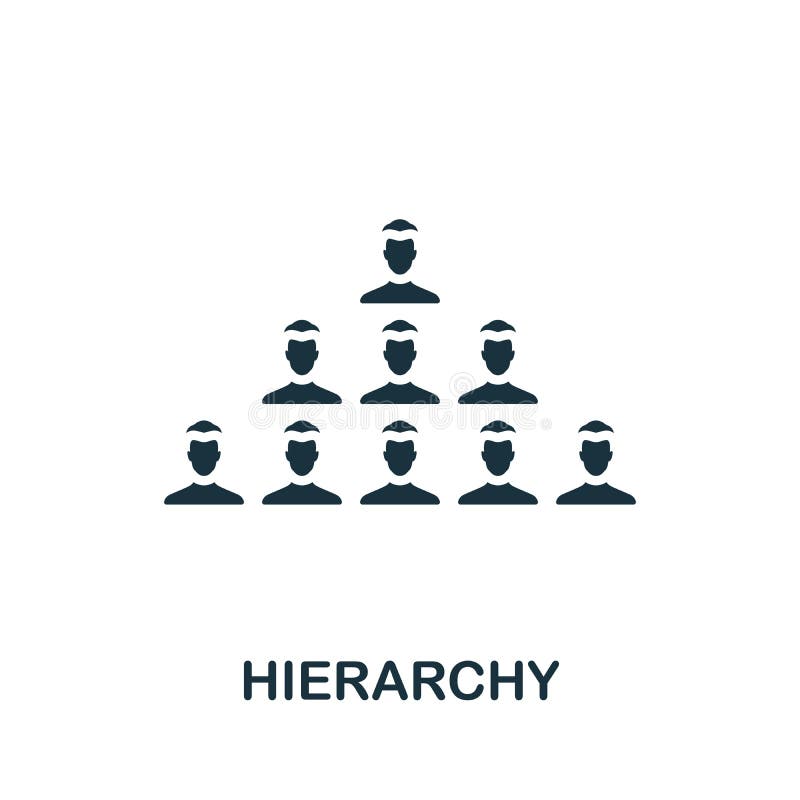 Hierarchy Icon. Monochrome Simple Company Structure Icon for Templates ...