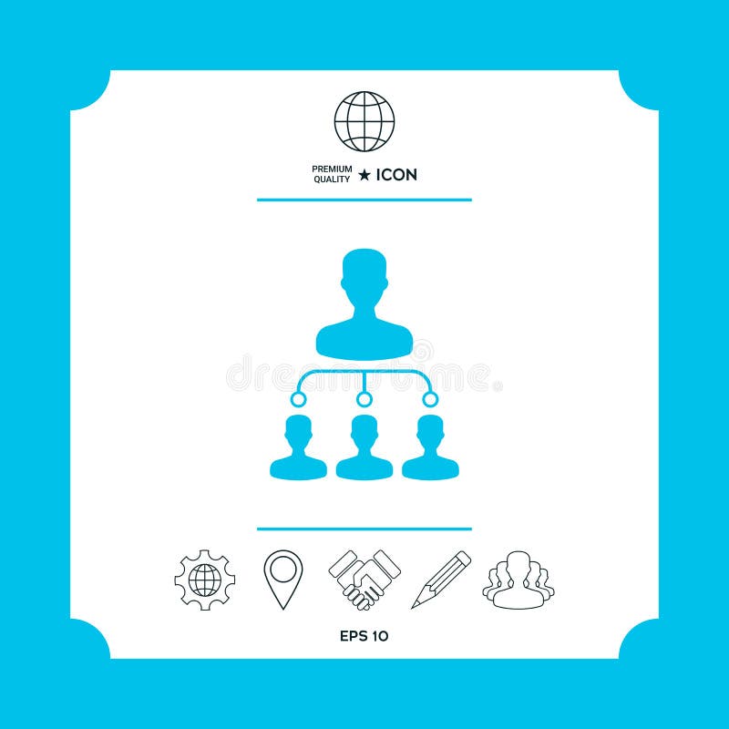 Hierarchy icon symbol stock vector. Illustration of company - 116140726