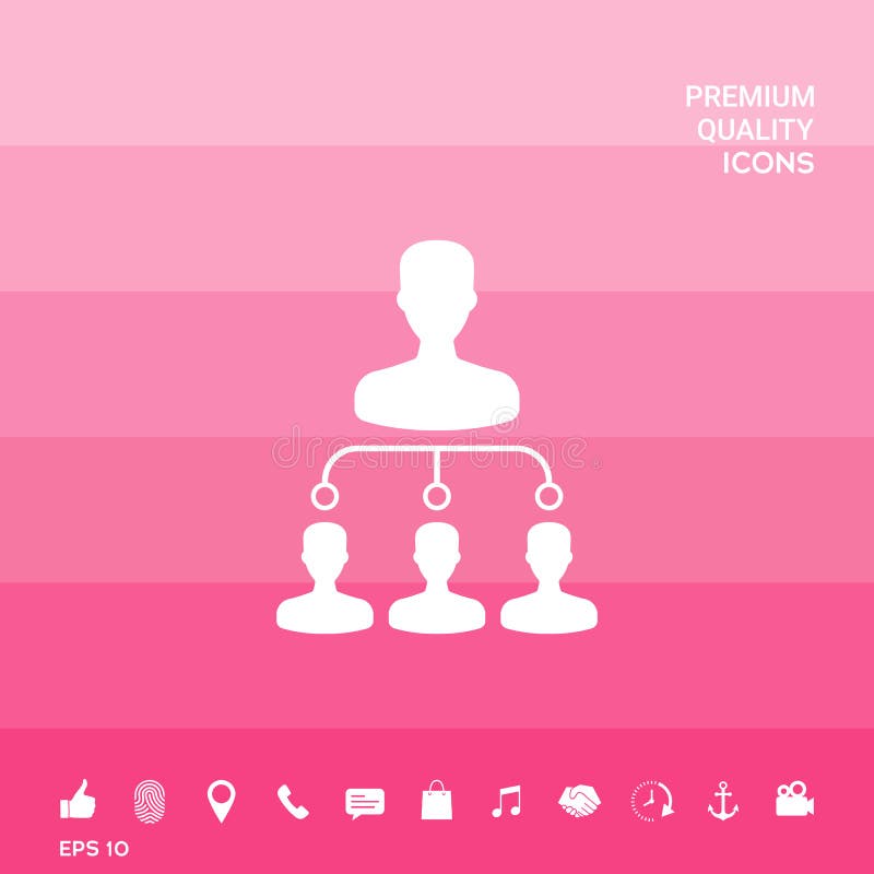 Hierarchy icon symbol stock vector. Illustration of organizational ...