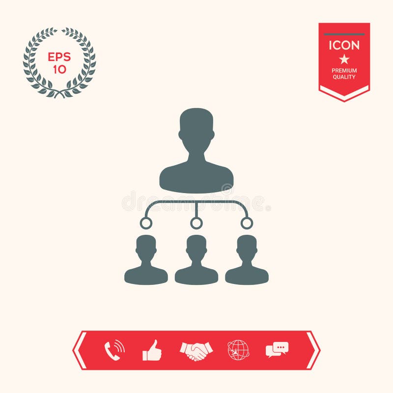 Hierarchy icon symbol stock vector. Illustration of teamwork - 116618492