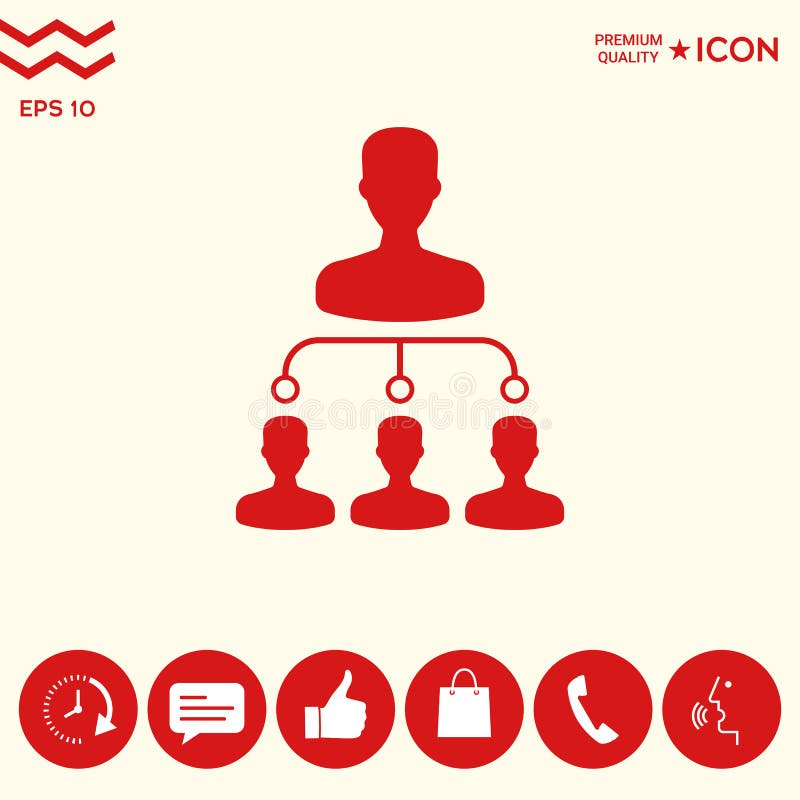 Hierarchy icon symbol stock vector. Illustration of teamwork - 117982886