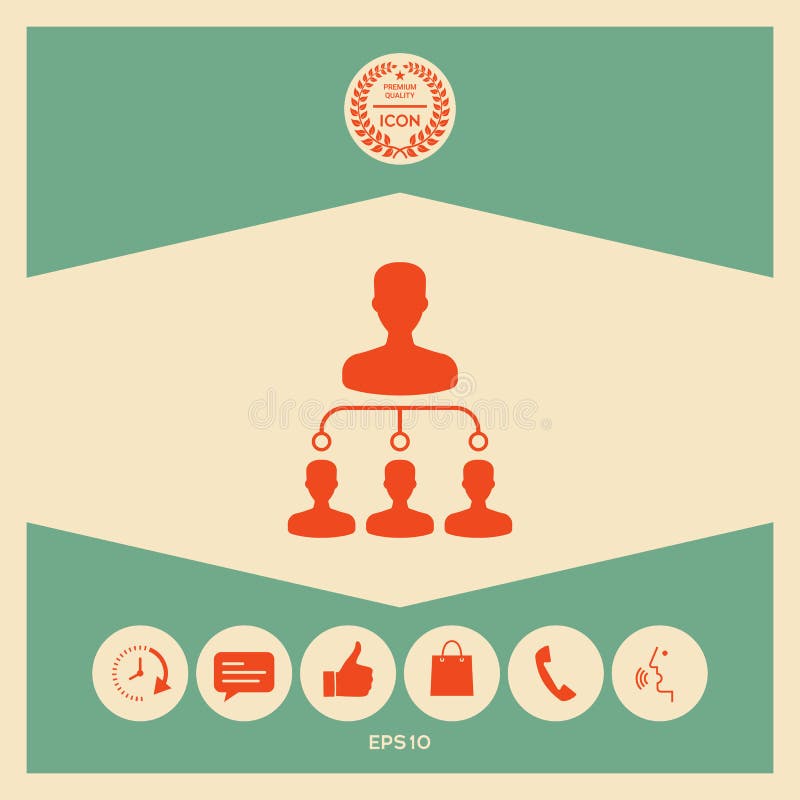 Hierarchy icon symbol stock vector. Illustration of leadership - 118120489