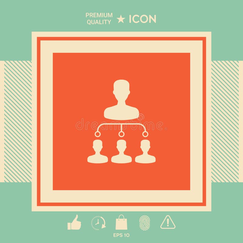 Hierarchy icon symbol stock vector. Illustration of teamwork - 118217849