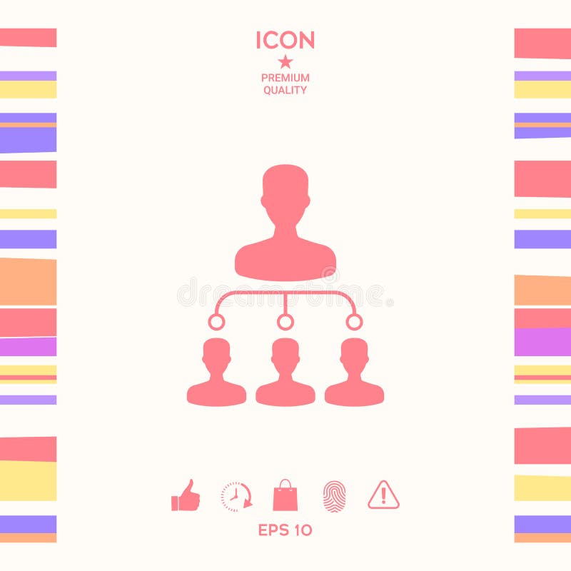 Hierarchy icon symbol stock vector. Illustration of business - 118890680