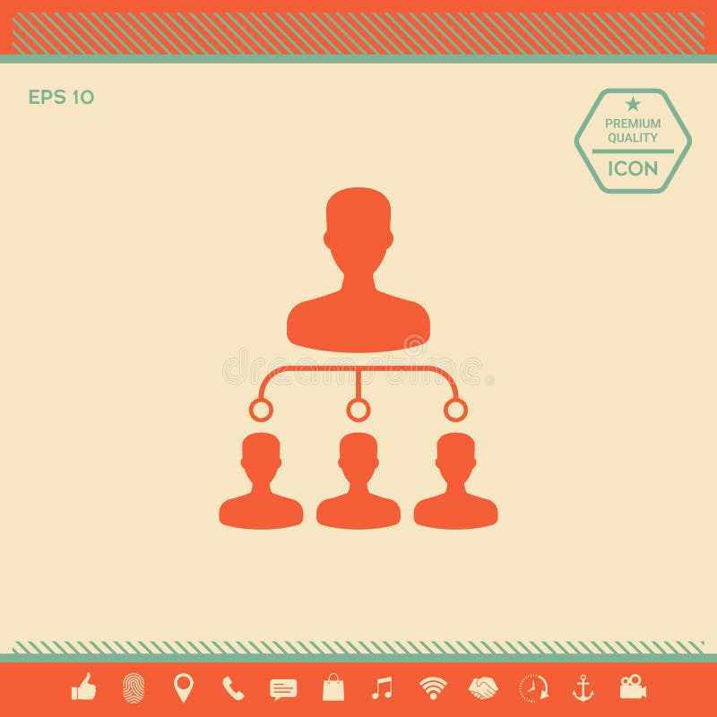Hierarchy icon symbol stock vector. Illustration of group - 119097697