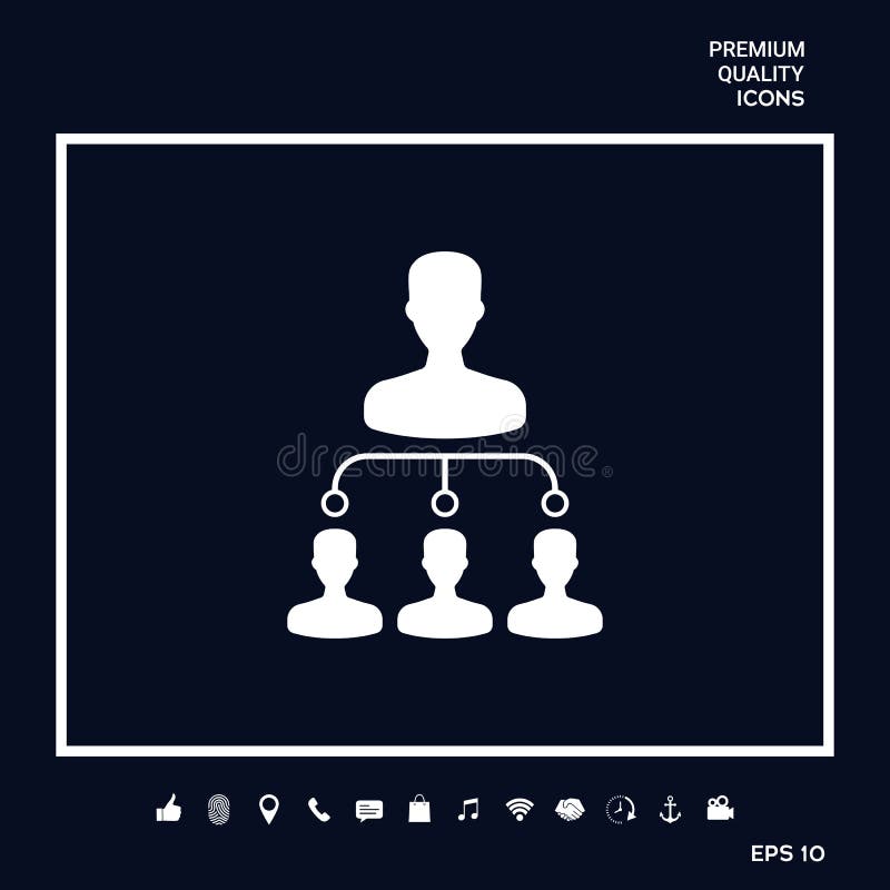 Hierarchy icon symbol stock vector. Illustration of organization ...