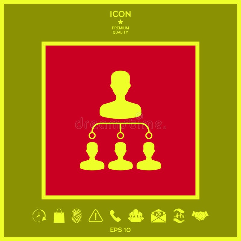 Hierarchy icon symbol stock vector. Illustration of group - 119551963