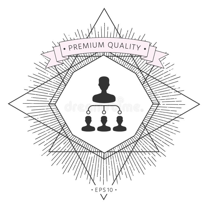 Hierarchy icon symbol stock vector. Illustration of leadership - 120122823