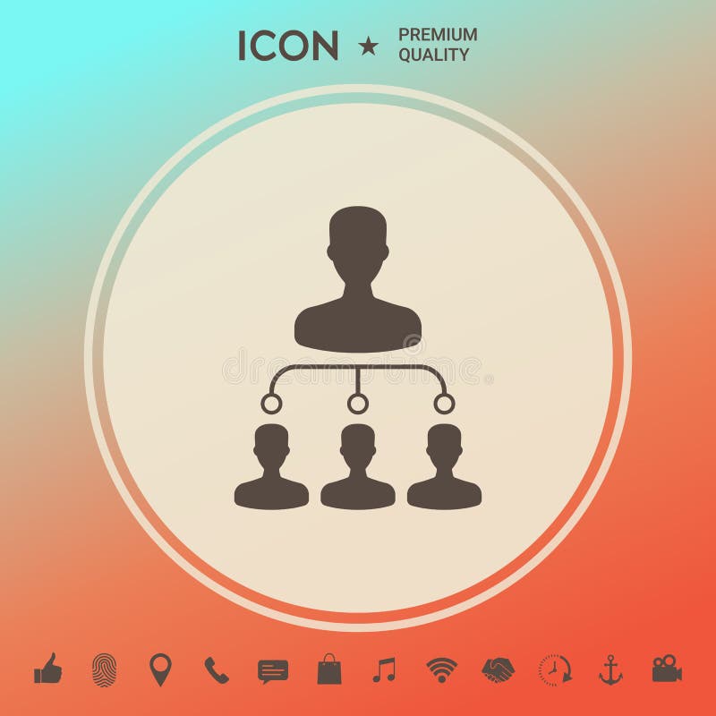 Hierarchy icon symbol stock vector. Illustration of group - 120296234