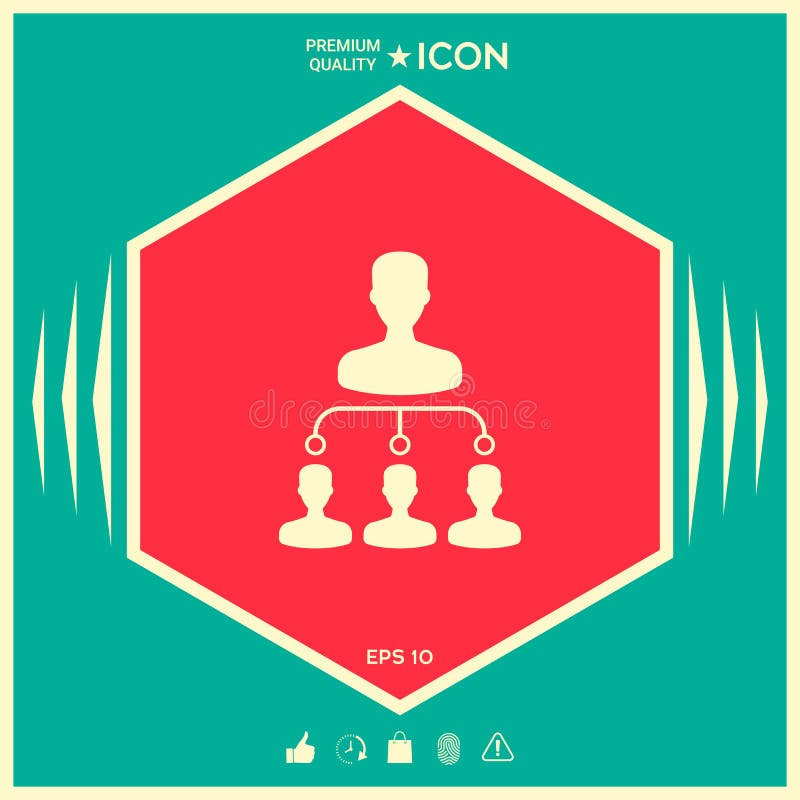 Hierarchy icon symbol stock vector. Illustration of organization ...
