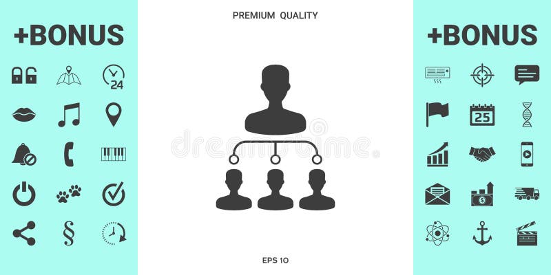 Hierarchy icon symbol stock vector. Illustration of business - 123477589
