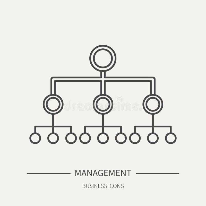 Organigram icon chart stock vector. Illustration of symbol - 107183414
