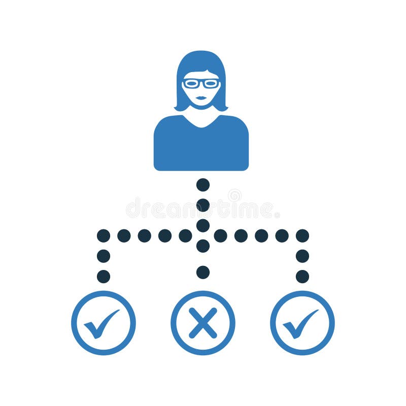 Hierarchy, Organization, Structure Blue Icon Stock Vector ...