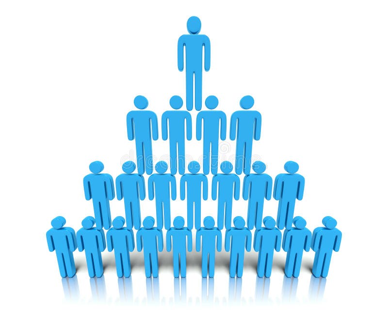 People pyramid stock vector. Illustration of leader, concept - 2401957