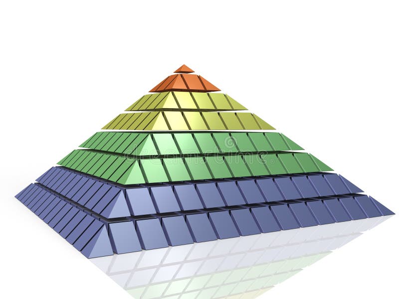 Hierarchy stock illustration. Illustration of level, colorful - 58451847