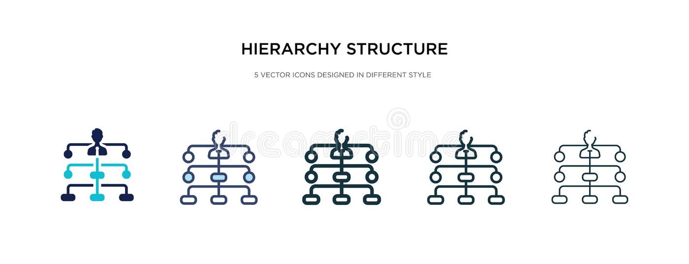 Organisational Structure Icons Stock Illustrations – 8 Organisational Structure Icons Stock ...