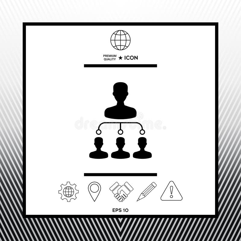 Hierarchy symbol icon stock vector. Illustration of hierarchy - 110154679