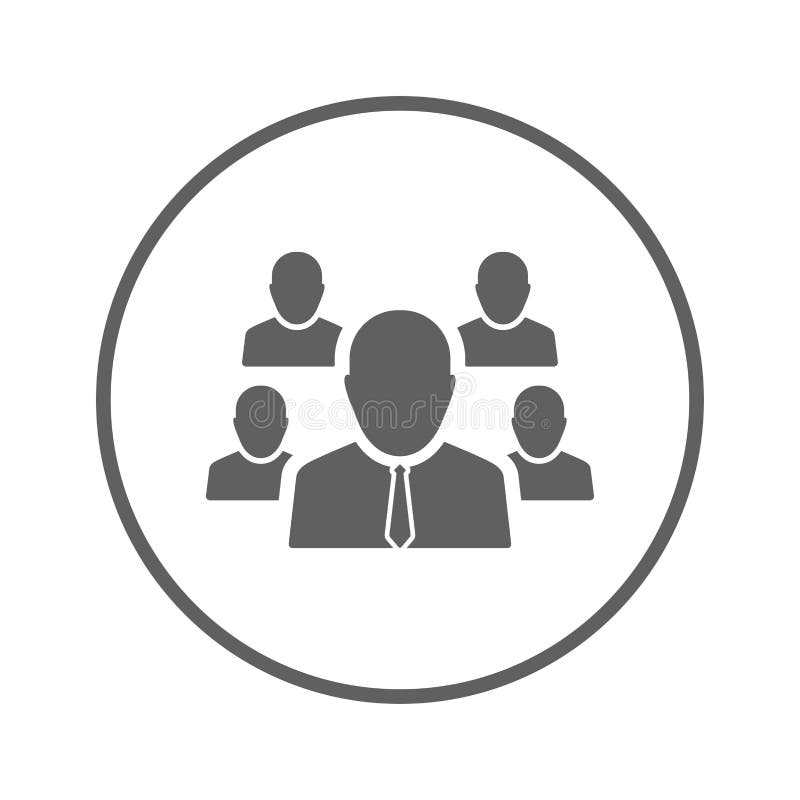 Hierarchy, Team Building Icon. Gray Vector Graphics Stock Illustration ...