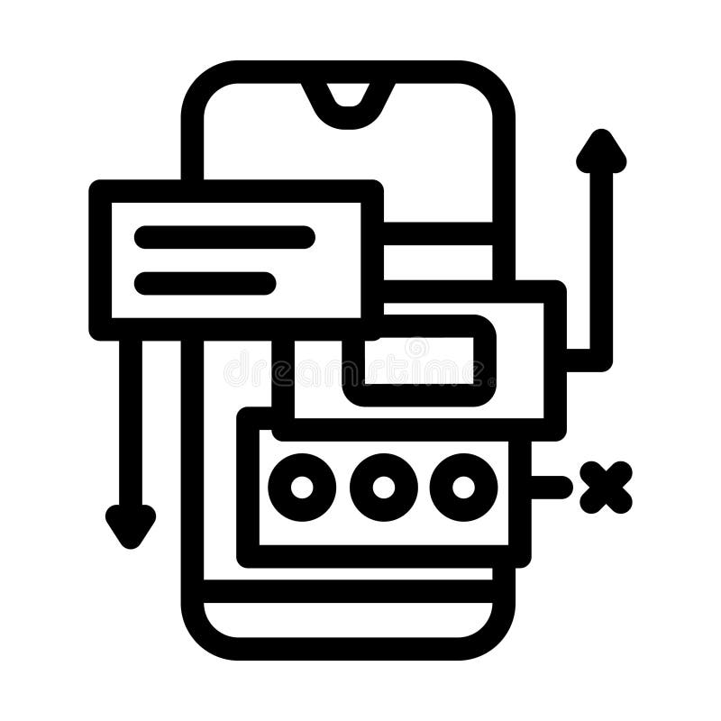Hierarchy Ux Ui Design Line Icon Vector Illustration Stock Vector ... Hierarchy Ux Ui Design Line Icon Vector Illustration Stock Vector ...