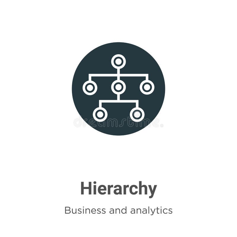 Hierarchy Vector Icon on White Background. Flat Vector Hierarchy Icon ...