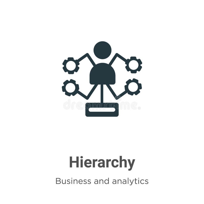 Hierarchy Vector Icon On White Background. Flat Vector Hierarchy Icon ...