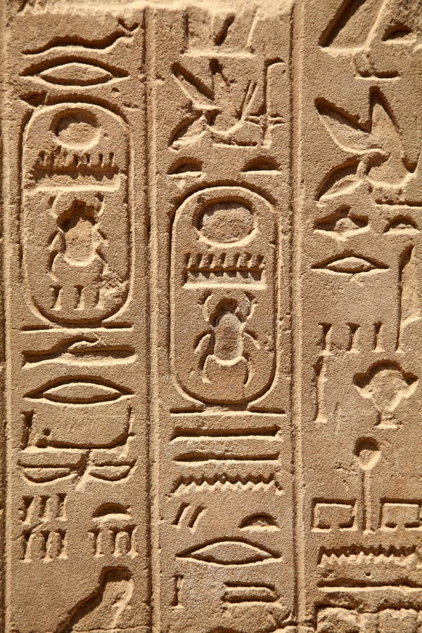 Hieroglyphen stockbild. Bild von hieroglyphisch, ruinen - 24636909
