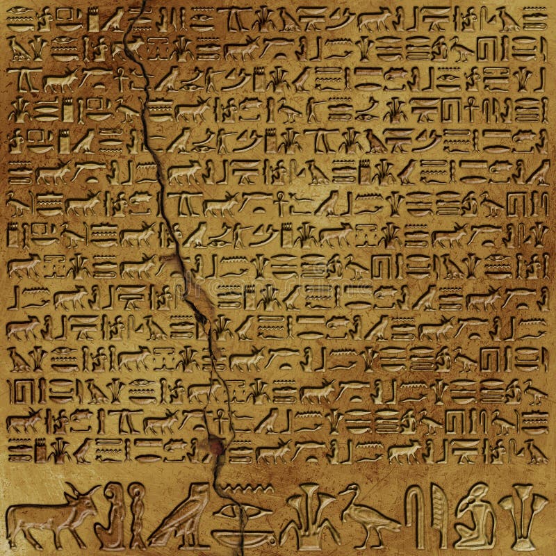 Hieroglyphics stock illustration. Illustration of hieroglyph - 12144321