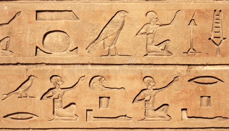 Hieroglyphics stock photo. Image of archeology, ancient - 22120508