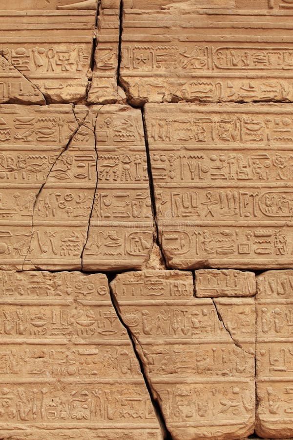 Hieroglyphics wall stock photo. Image of built, carvings - 10944854