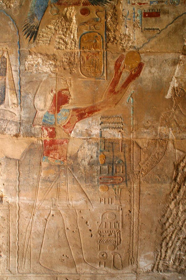 Hieroglyphs in color stock photo. Image of egypt, bank - 39635666