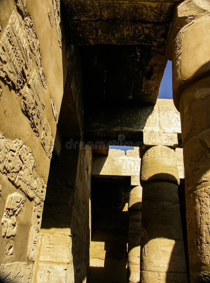Hieroglyphs on Megalithic Structures of Egypt. Stock Image - Image of ...